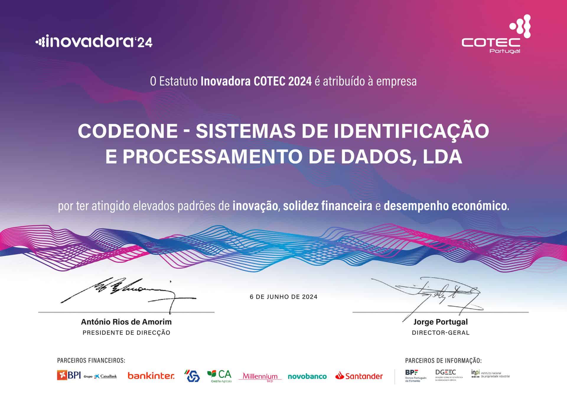 CodeOne receives COTEC 24 Innovator status - CodeOne